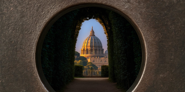 Knights of Malta Keyhole: Aventine Hill View of St Peter’s